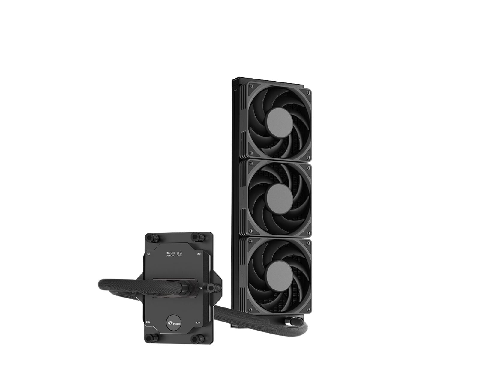 Bykski Durable 3x120mm 4U Server AIO Liquid CPU Cooler For AMD EPYC (S ...