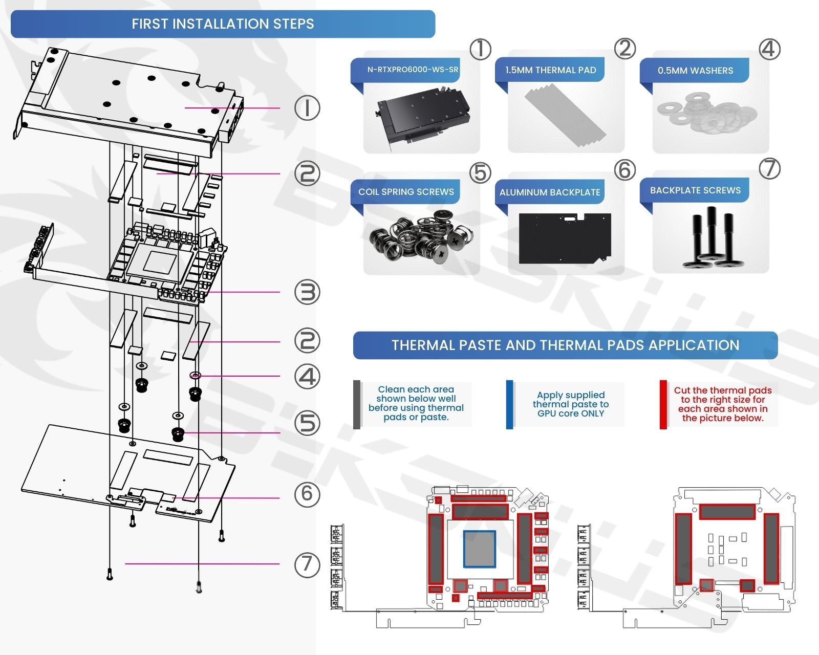 Bykski Durable Metal/POM GPU Water Block and Backplate For NVIDIA RTX ...