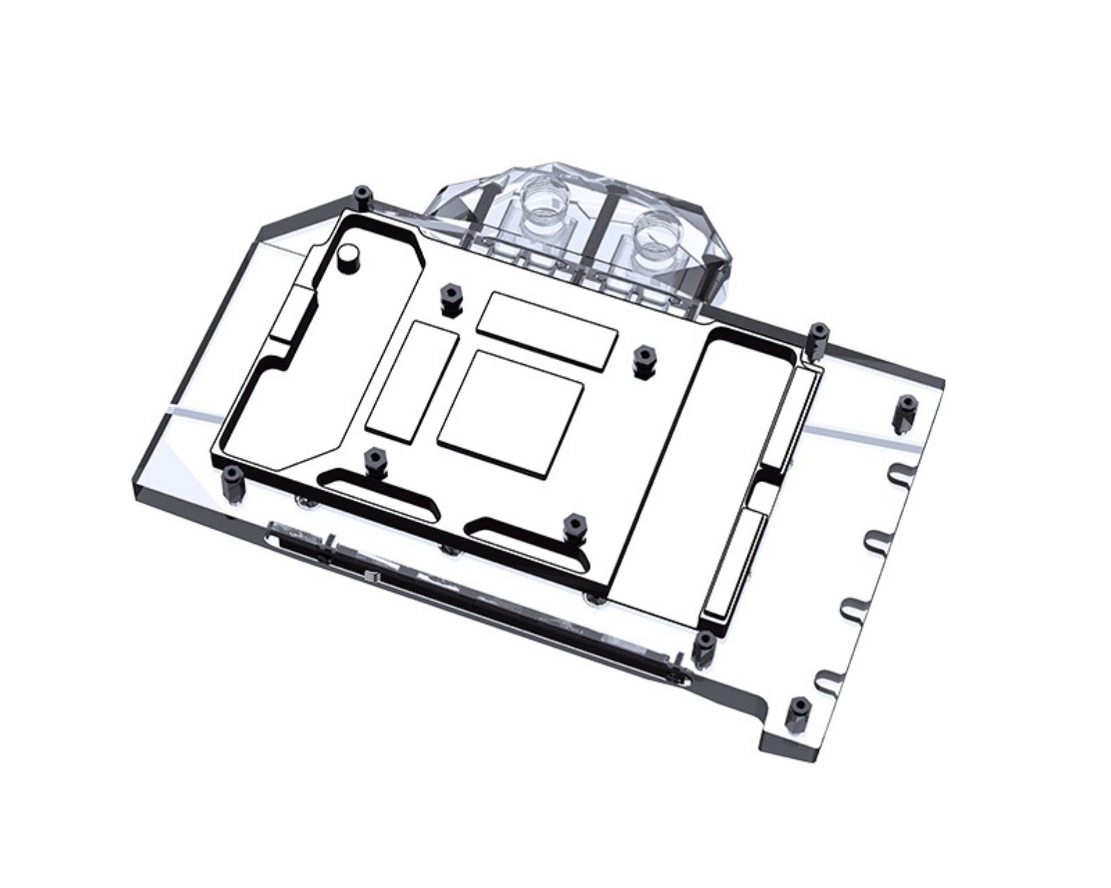 Bykski Full Coverage GPU Water Block and Backplate For ASUS Dual GeFor ...