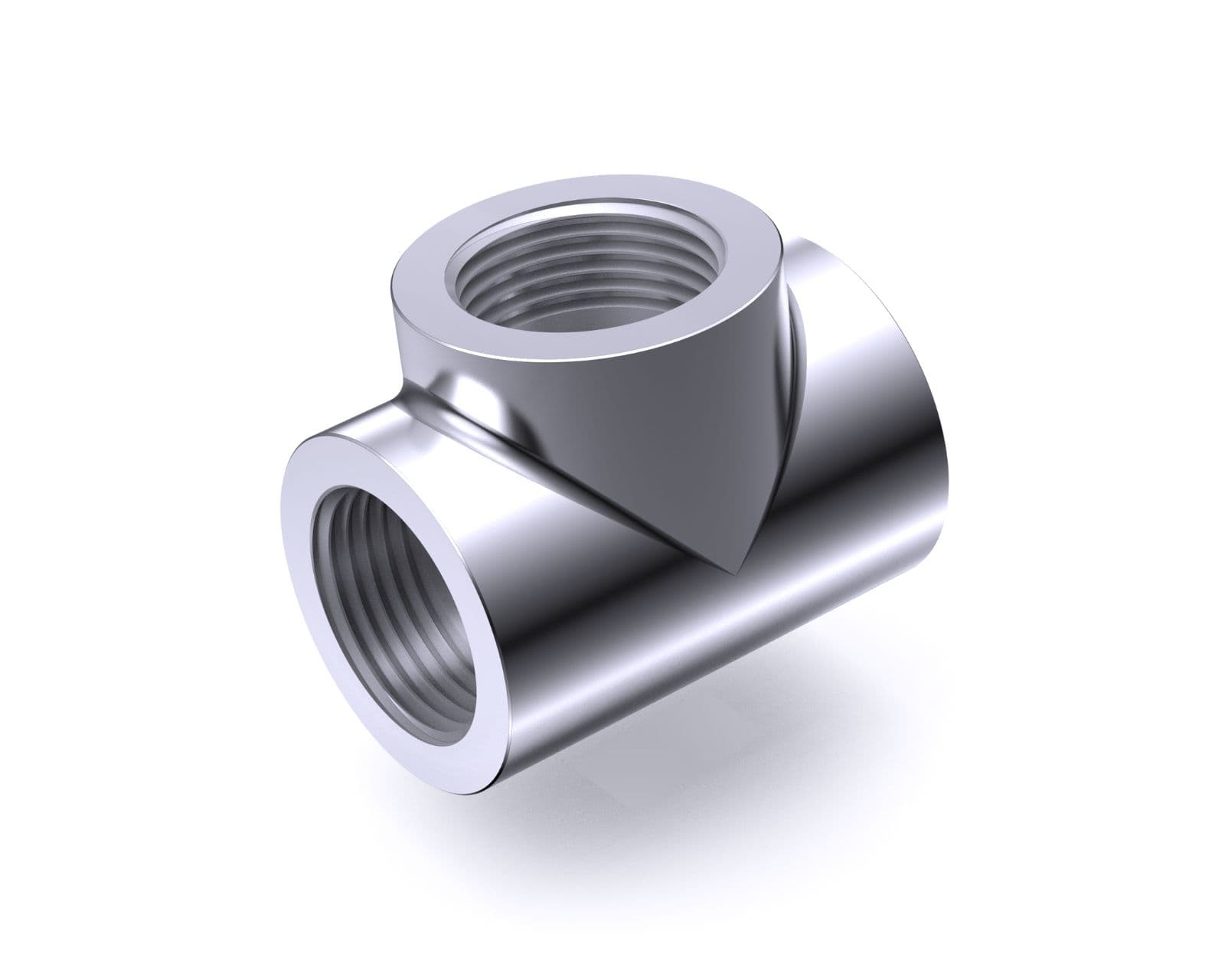 Bykski G 1/4in. Triple Female 90 Degree T Adapter Fitting (CC-TE3-X-V2 ...