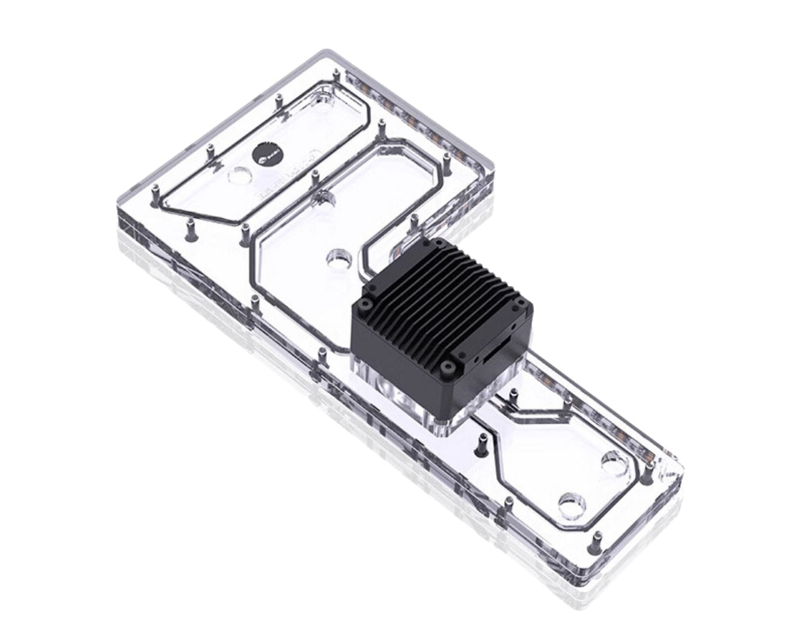Bykski Distro Plate For PHANTEKS 217 XE - PMMA w/ 5v Addressable RGB(R ...