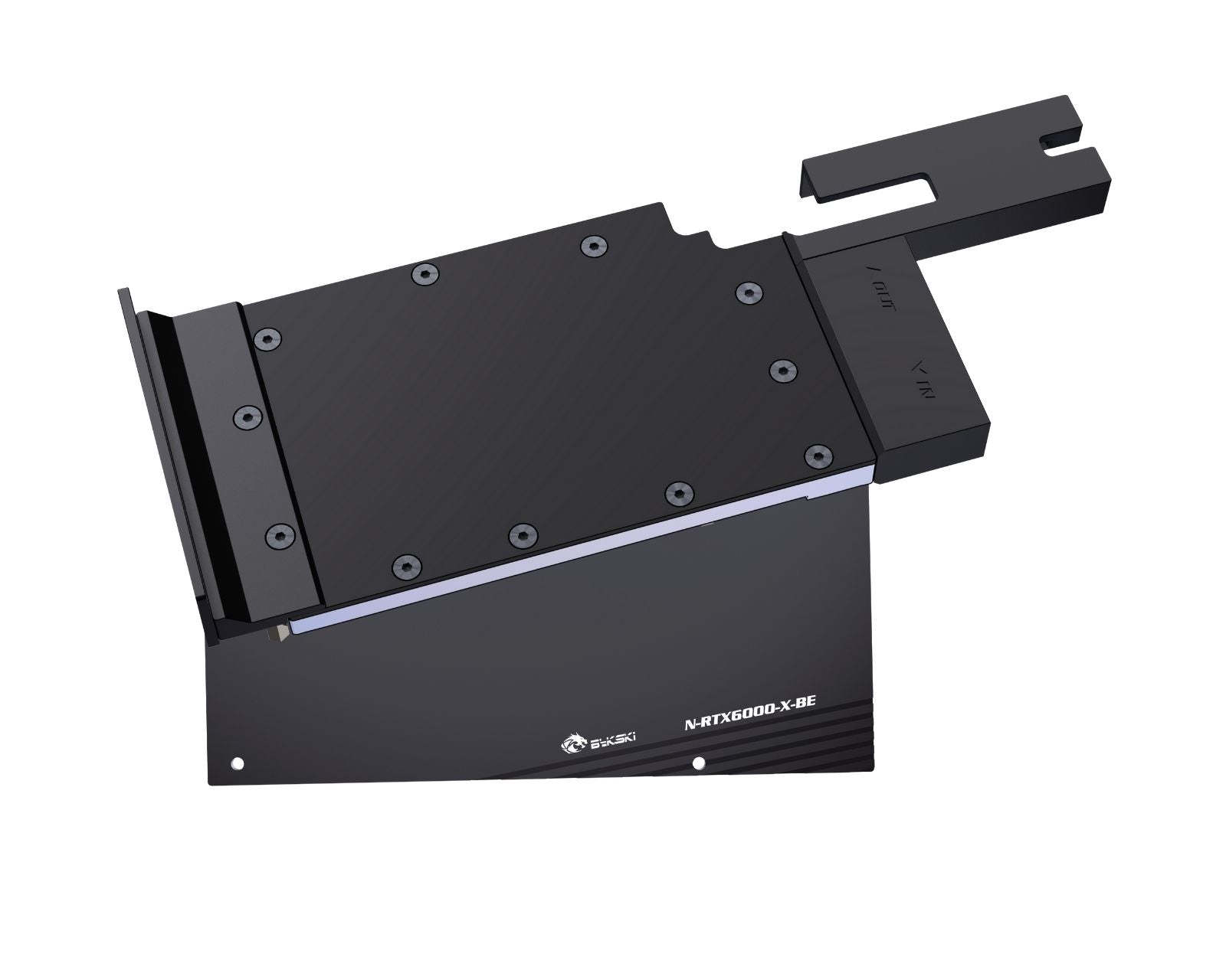 Bykski Durable Metal/POM GPU Water Block and Backplate for NVIDIA Tesl ...