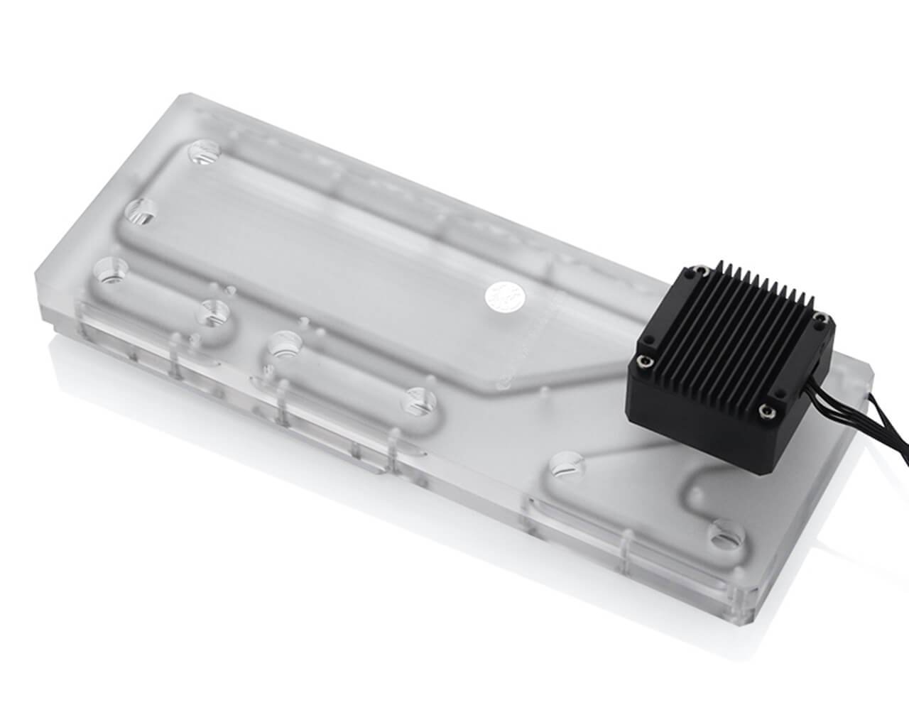 Bykski Distro Plate For TT A500 TG - Frosted PMMA w/ 5v Addressable RG ...