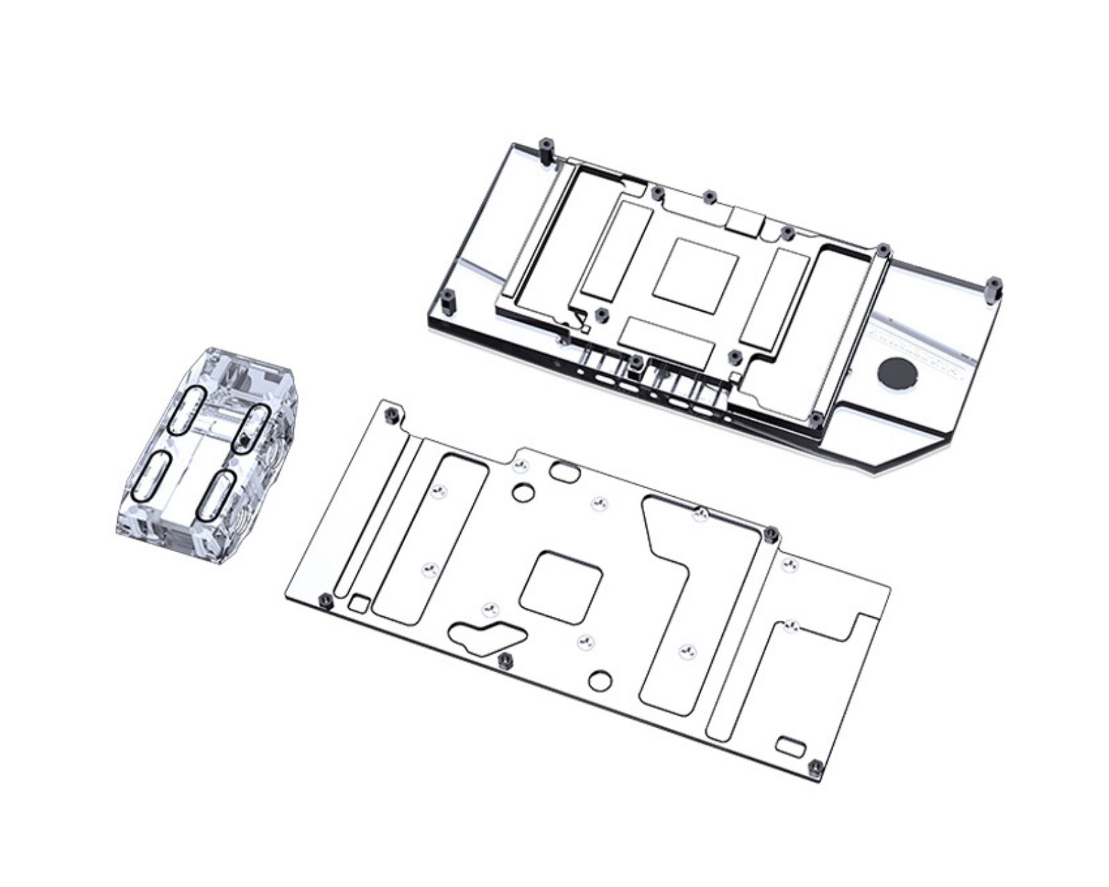 Bykski Full Coverage GPU Water Block and Backplate For INNO3D/AX GeFor ...