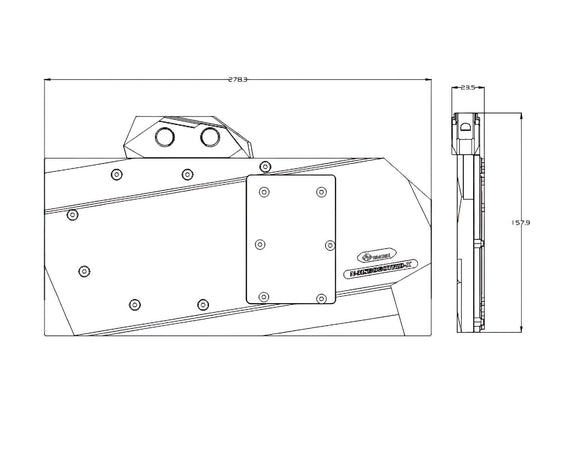 Bykski Full Coverage GPU Water Block and Backplate for MSI RTX 3080/30 ...